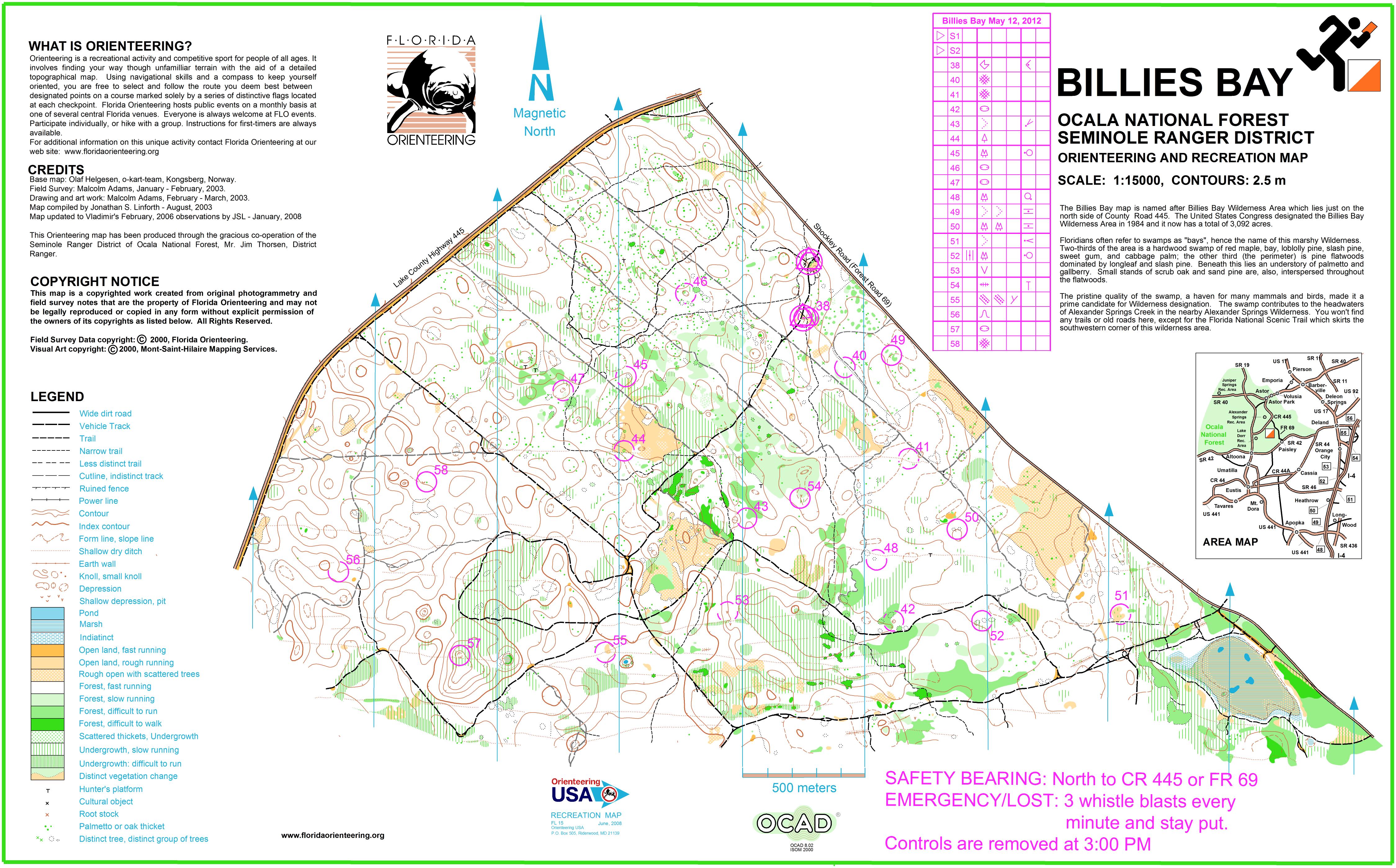 Florida Orienteering Results